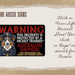 Aussie Dog Sign, Gift for Australian Shepherd Lover, Love My Aussie ...