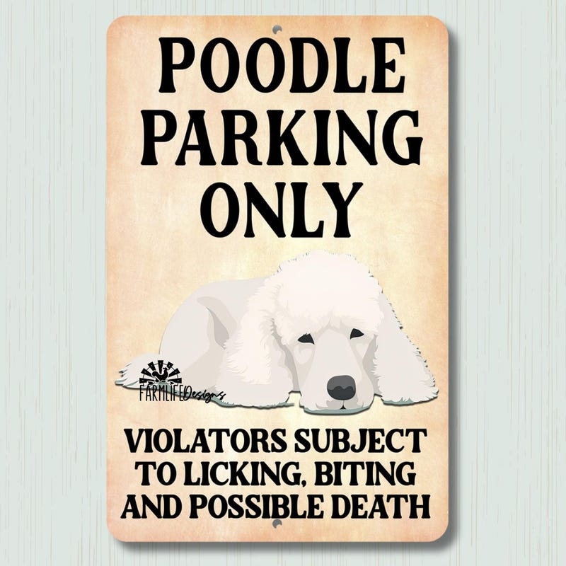 Poodle Sign - Etsy