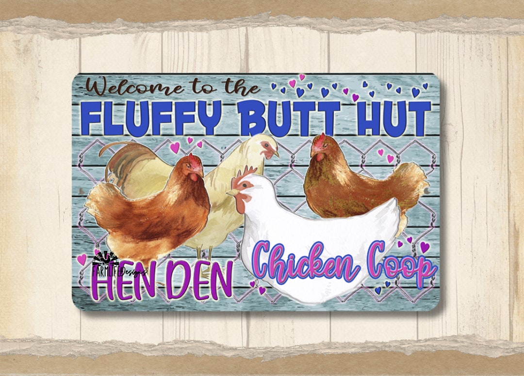 Chicken Coop Sign, Chicken Mama Gift, Barnyard Metal Sign, Outdoor Tin ...