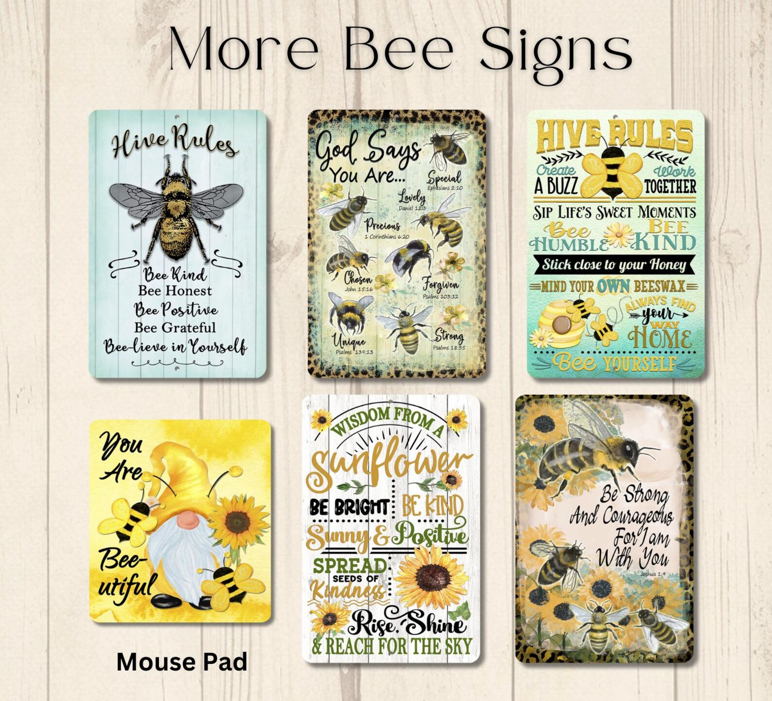 Bee Hive Rules Sign, Bee Kind, Honeybee Decor, Farmhouse Gift for Bee ...