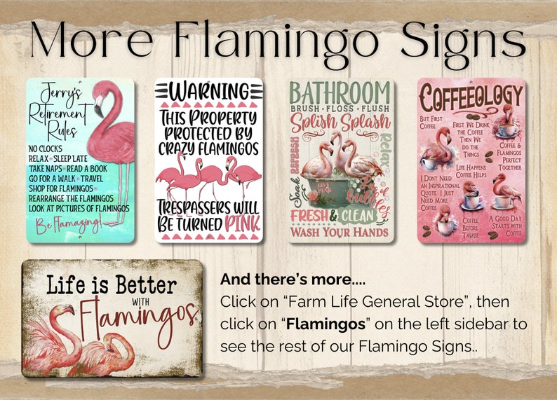 Flamingo Coffee Bar Sign, Stressed, Blessed Flamingo Obsessed, Metal ...