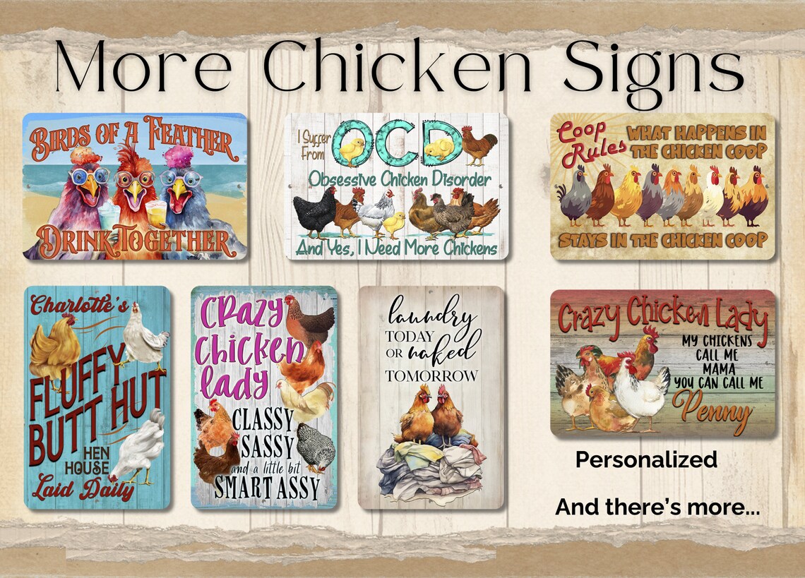 Funny Chicken Bathroom Sign, Chicken Bath Decor, Gift for Chicken Lover ...