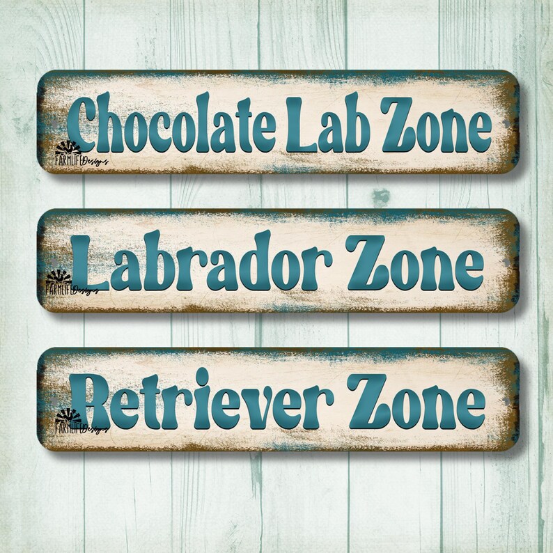 Chocolate Lab Sign, Labrador Retriever Gift for Mom, Metal Tin Wall Art ...