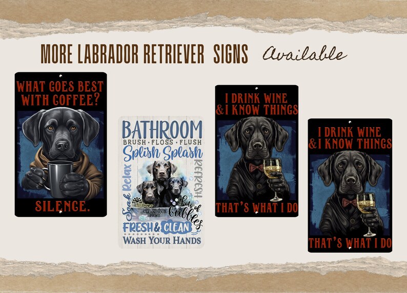 Black Lab Parking Sign, Funny Dog Mom Gift, Outdoor Metal Tin, Labrador ...