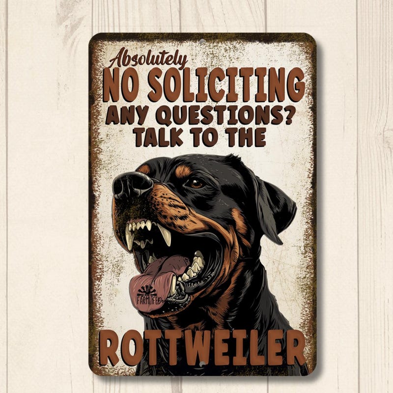 Rottweiler Sign - Etsy