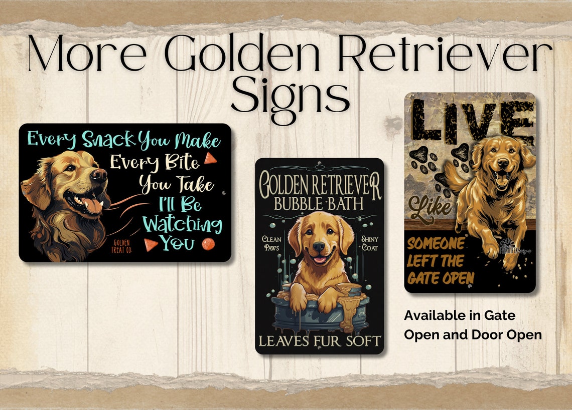 Golden Retriever Coffee Lover Gift, Rise & Shine, Coffee Bar Sign, Mom ...