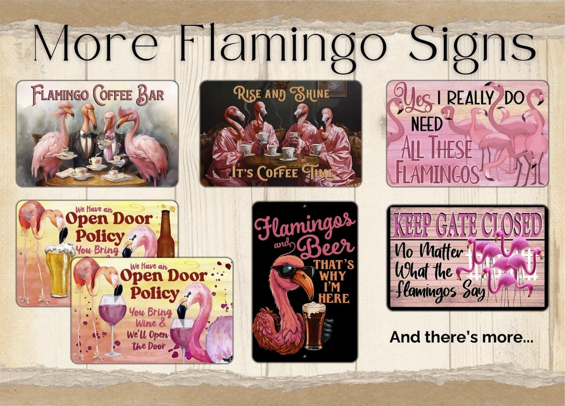 Funny Flamingo Sign, Flamingo Lover Gift, Pink Flamingo Decor, Gift for ...