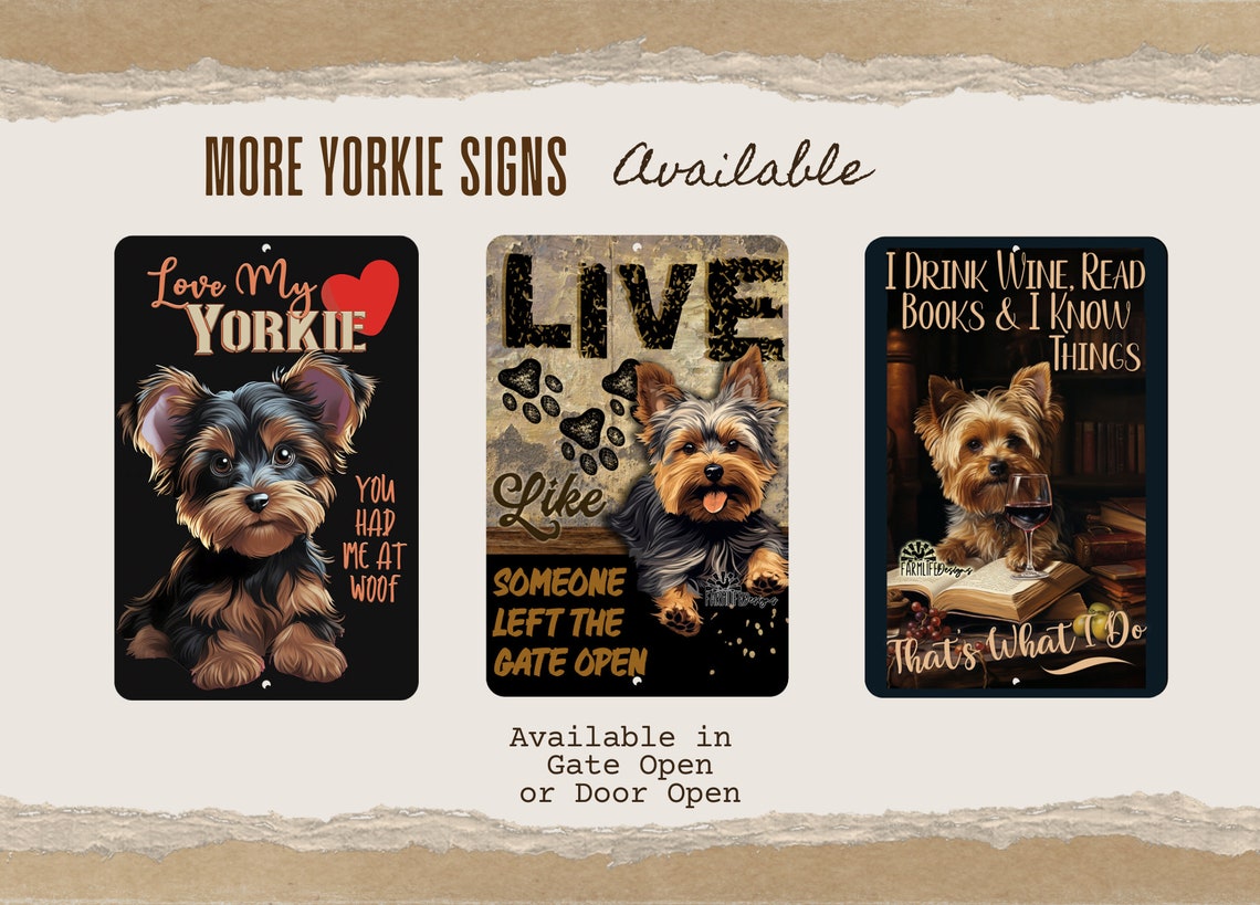 Love My Yorkie, Funny, Handmade Gift for the Yorkie Lover, Yorkshire ...