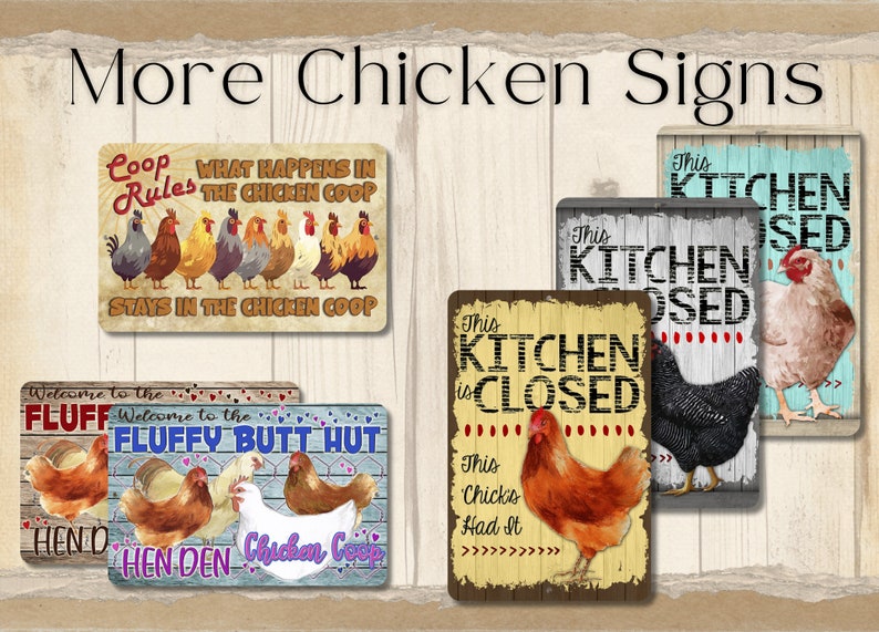 Funny Chicken Sign, Gift for Chicken Lover, Obsessive Chicken Disorder ...