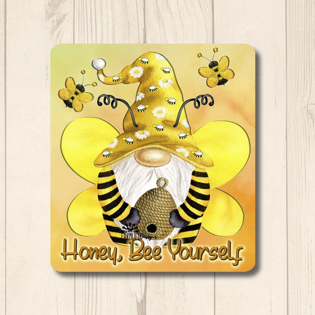 Gnome Bees Magnet, Honey Bee Yourself, Gift for Gnome Lover, Bee Lover ...