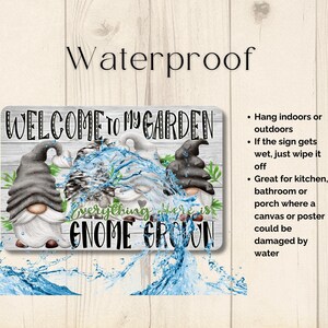 Garden Gnome Sign, Welcome to My Garden, Everything is Gnome Grown ...