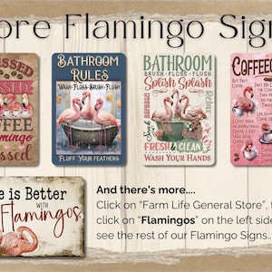Flamingo Sign, Life is Better With Flamingos, Gift for Flamingo Lover ...