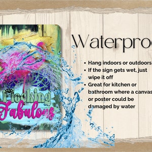 Flocking Fabulous Flamingo Sign, Gift for Flamingo Lover! 8"x12" Metal ...