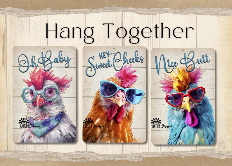 Funny Chicken Bathroom Sign, Chicken Bath Decor, Gift for Chicken Lover ...