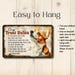 Corgi Treat Rules Sign, Funny Metal Tin Decor, What Your Dog Thinks ...