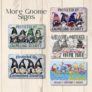 Personalized Gnome Sign, Your Name, Gnome Home, Customized Gnome Lover ...