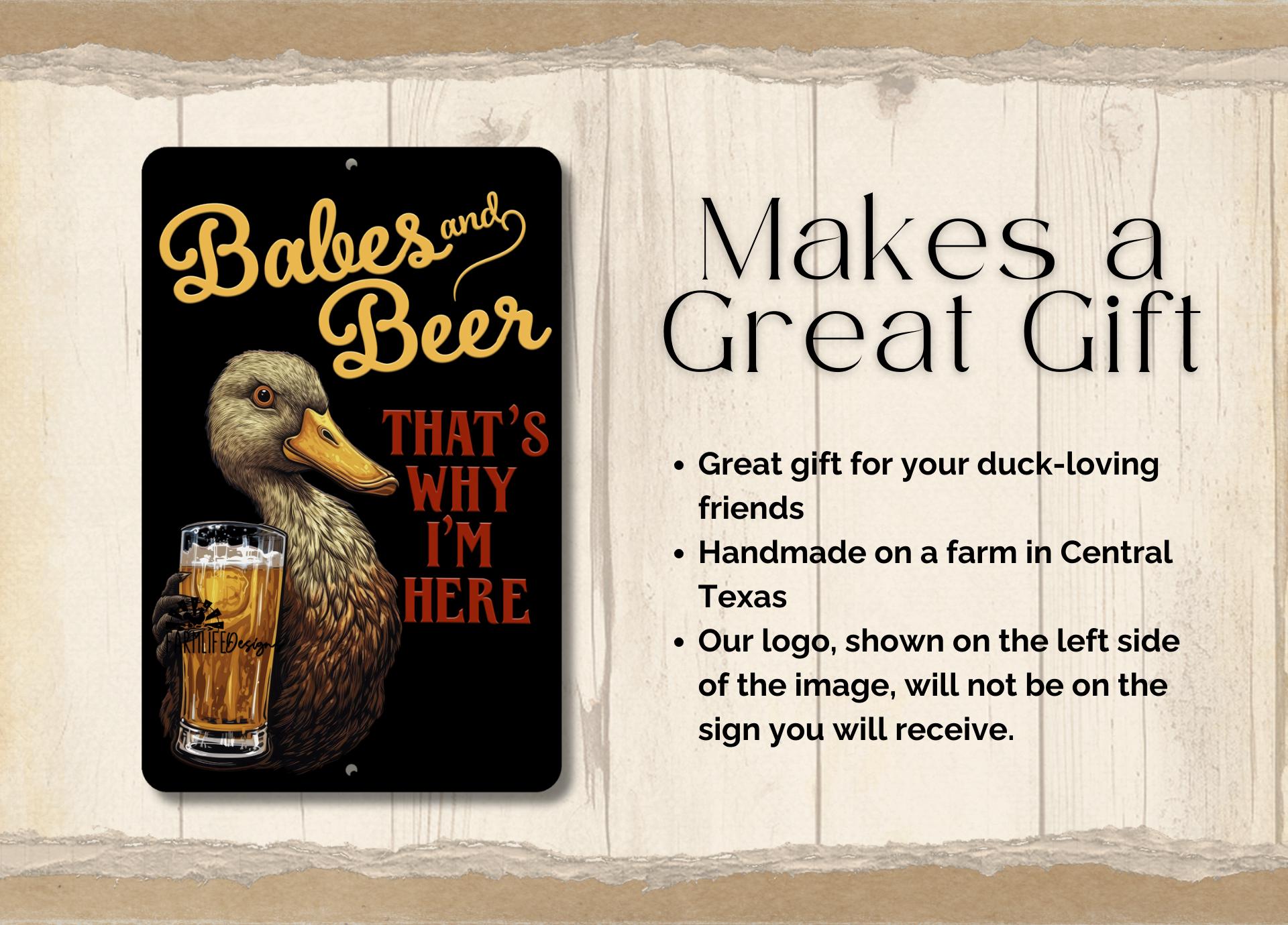 Funny Duck Sign, Man Cave Gift, Duck Bar Decor, Duck Lover Gift, Beer ...