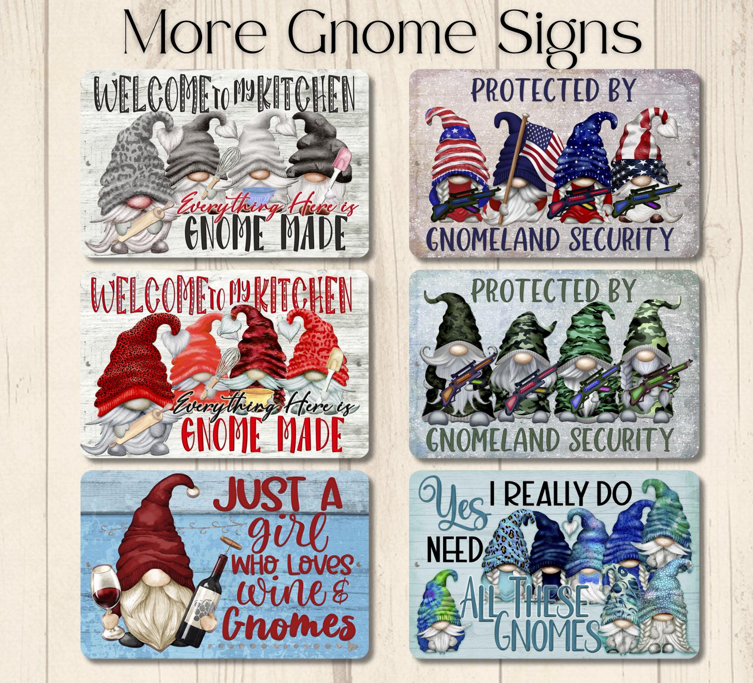 Kitchen Gnome Sign, Everything is Gnome Made, Purple Baking Cooking ...