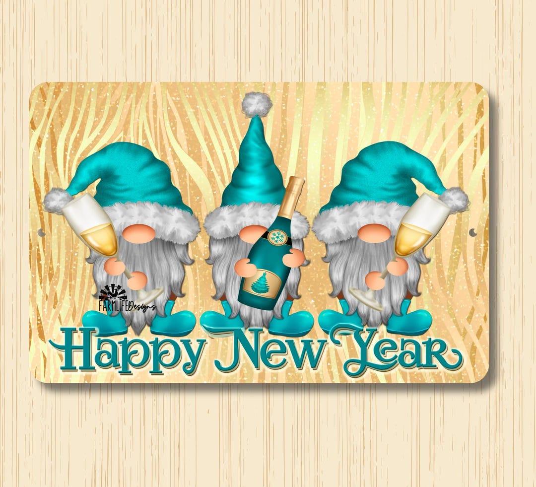 Happy New Year Gnomes, Gnome Lover Gift, New Year's Eve Party ...
