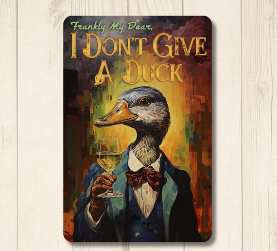 Man Cave Duck Poster