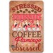 Flamingo Coffee Bar Sign, Stressed, Blessed Flamingo Obsessed, Flamingo ...