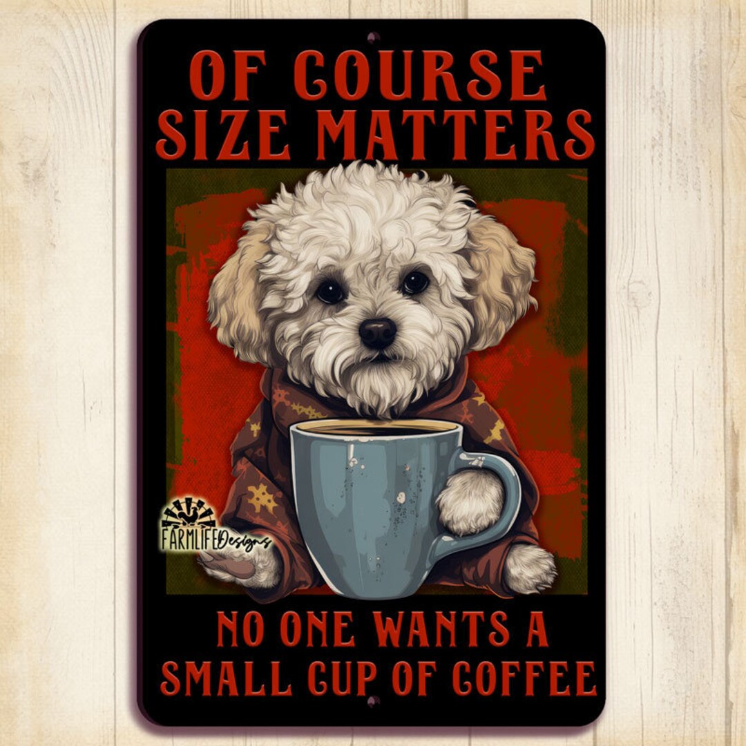 Maltipoo Coffee Sign, Dog Mom Gift, Funny, Handmade Coffee Bar Decor ...