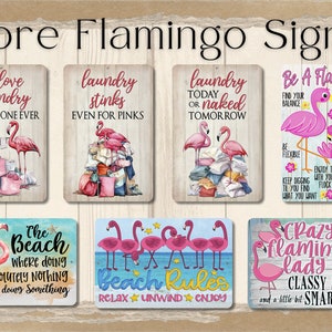 Flocking Fabulous Flamingo Sign, Gift for Flamingo Lover! 8"x12" Metal ...