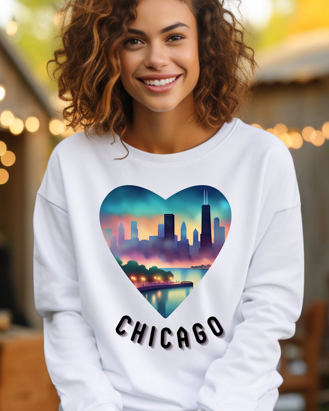 Chicago Graphic Tee: Unisex City Skyline T-shirt - Etsy