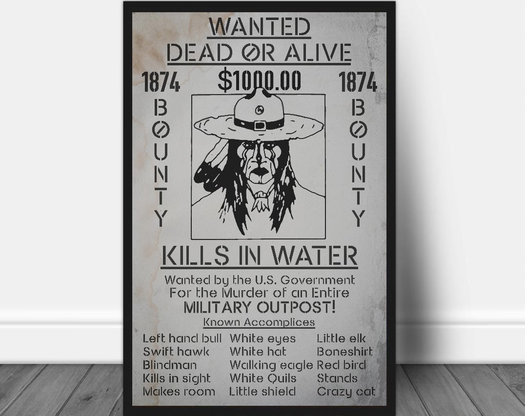 KILLS IN WATER Modern Wanted Poster - Etsy