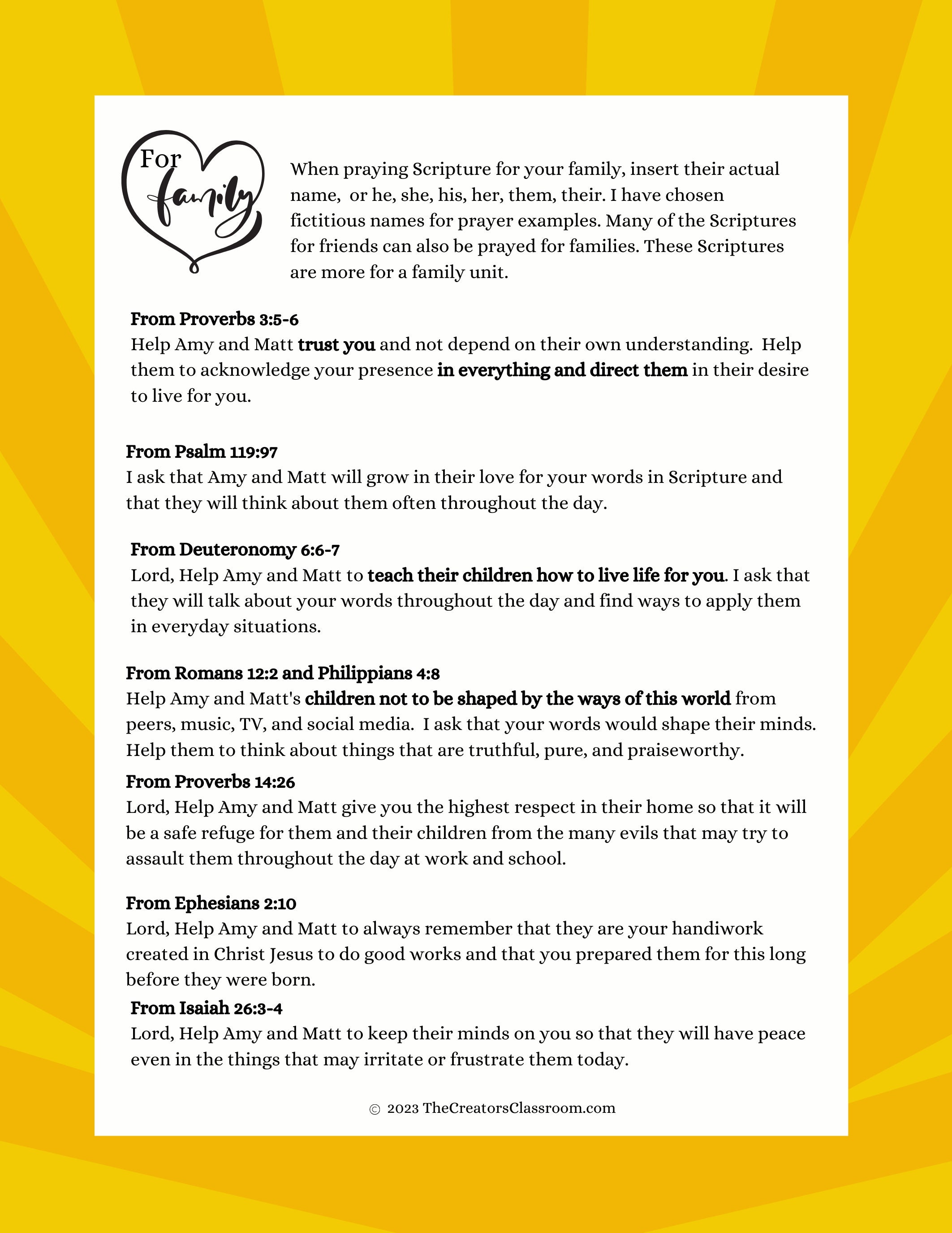 Praying Scripture | Prayer for Friend | Prayers | Prayer Printable ...