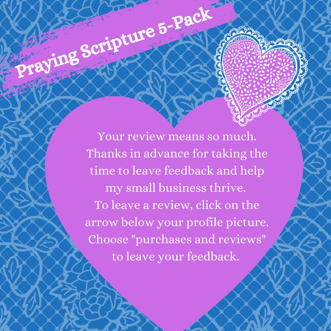 Praying Scripture 5-pack Prayers Prayer Printable Digital Download ...