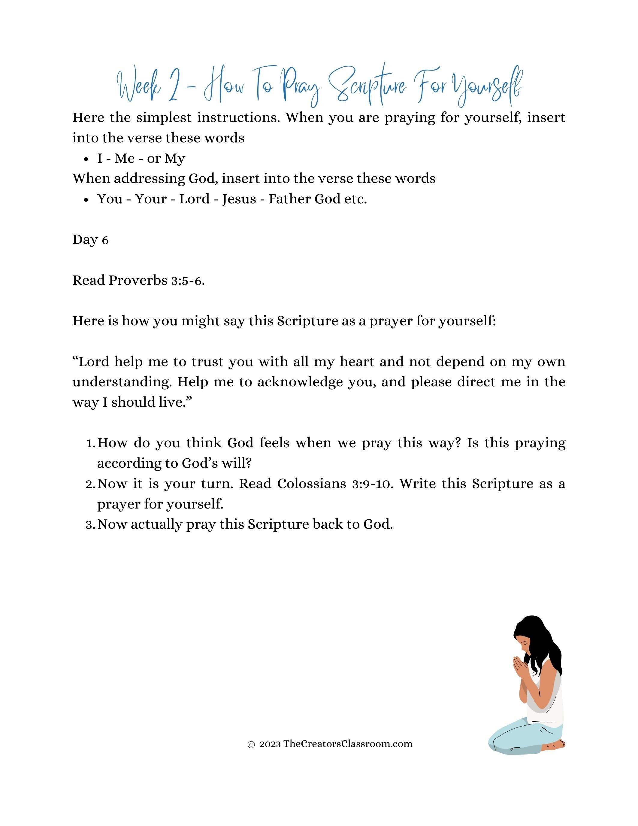 Praying Scripture Bible Study Journal Bible Study - Etsy