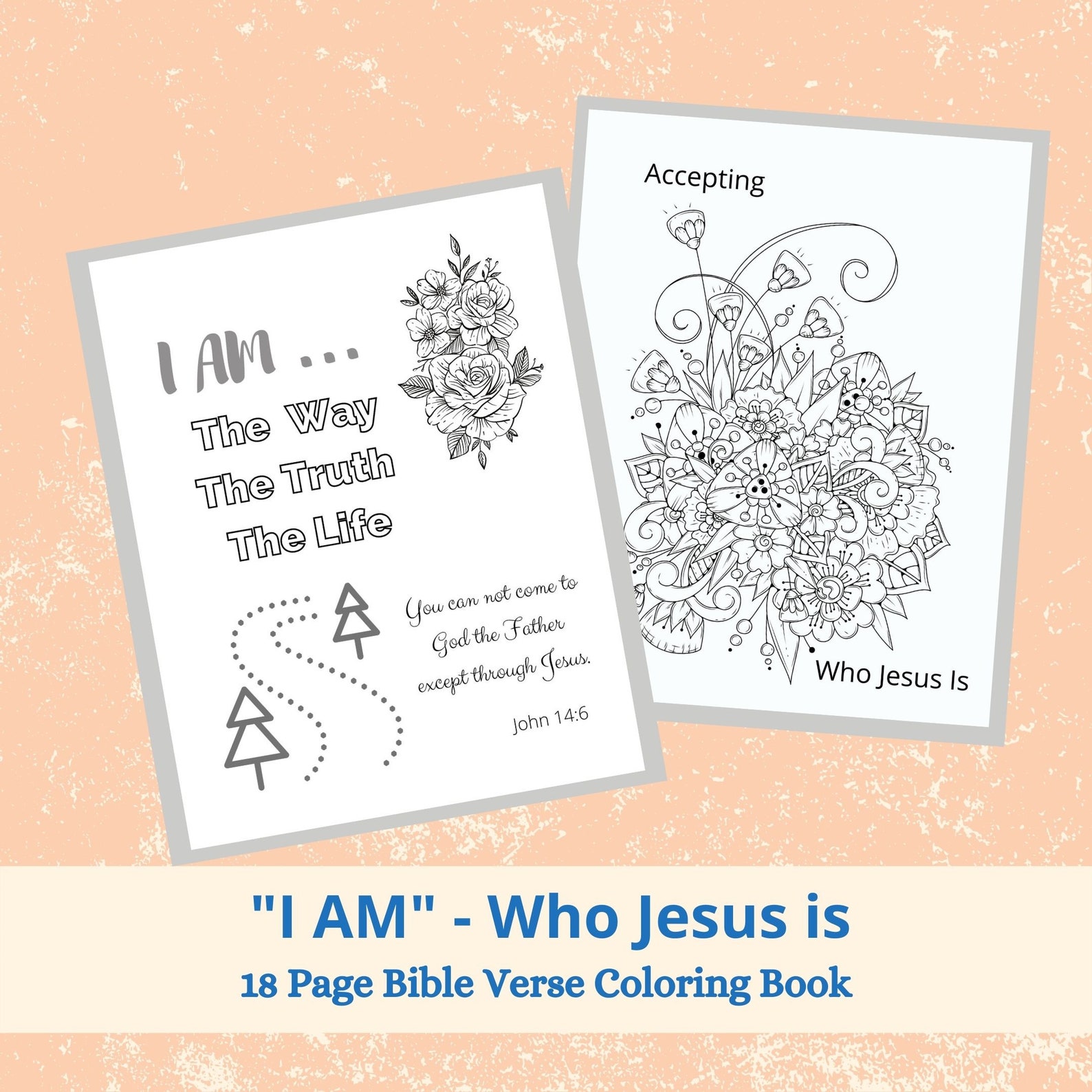 Coloring Pages for Adults | Christian Coloring Pages |I AM |who Jesus ...