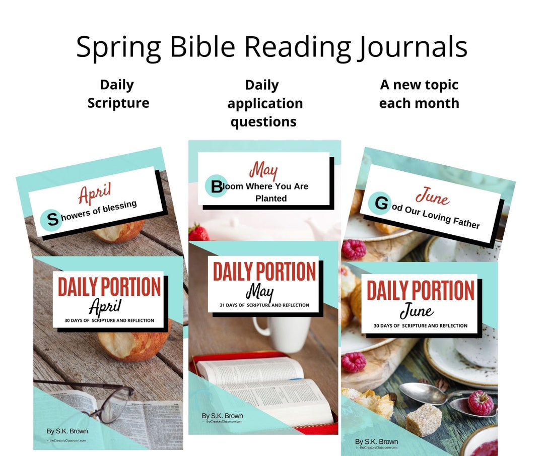 Spring |bible Reading Plan |daily Bible Reading |bible Study |bible ...
