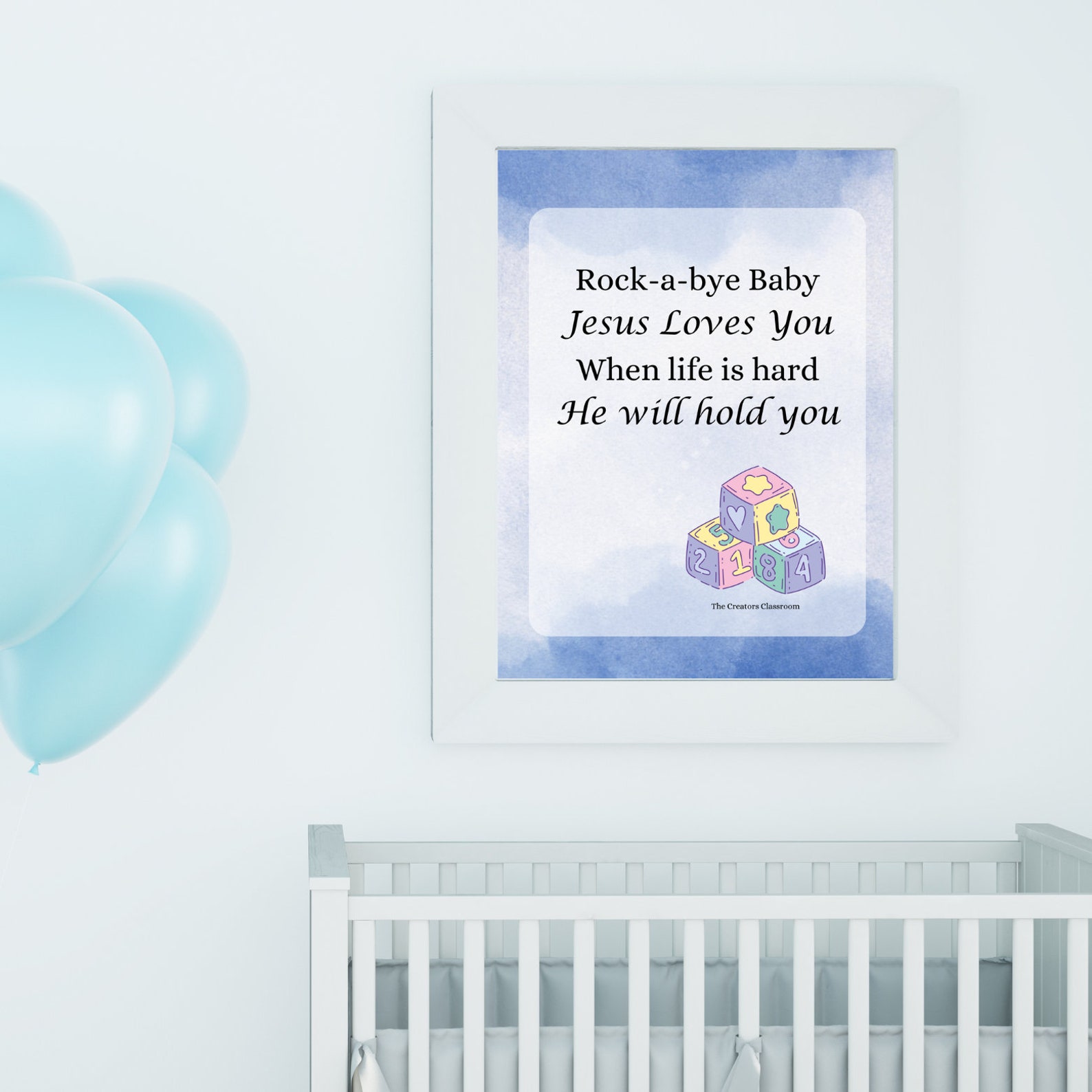 Baby Room Decor | Rock A Bye Baby | Jesus Love You | Digital Download ...