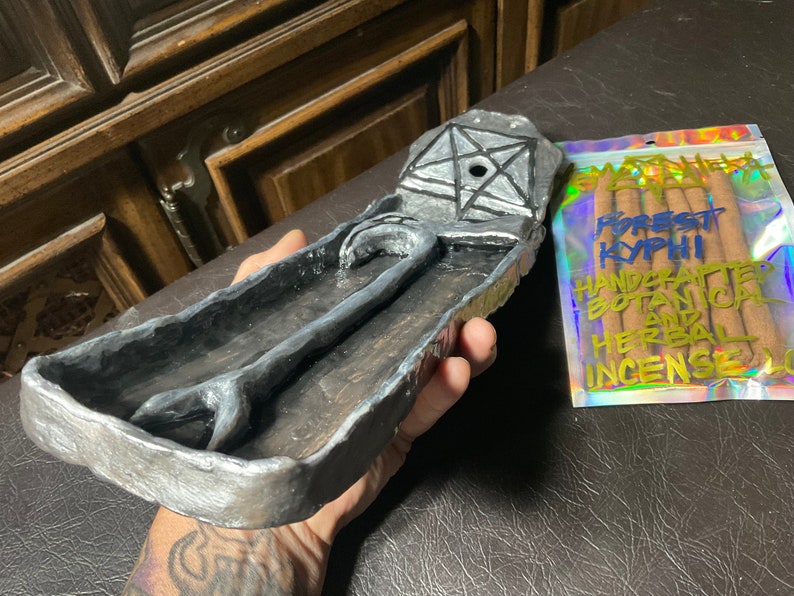 Xemheka Sekhem Heka Sutekh Log Incense Holder/burner Handcrafted Altar ...