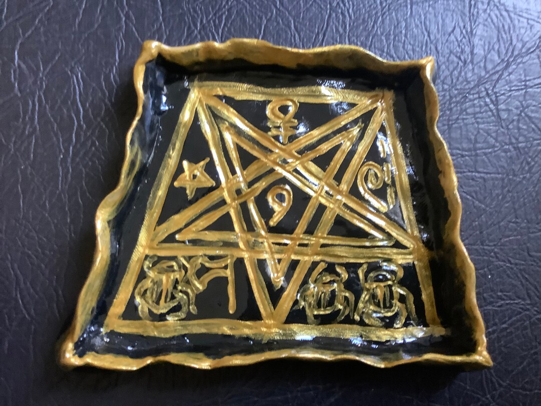 Xemheka Trapezoid Pentagram Valet Tray HANDCRAFTED HANDMADE Freehand ...