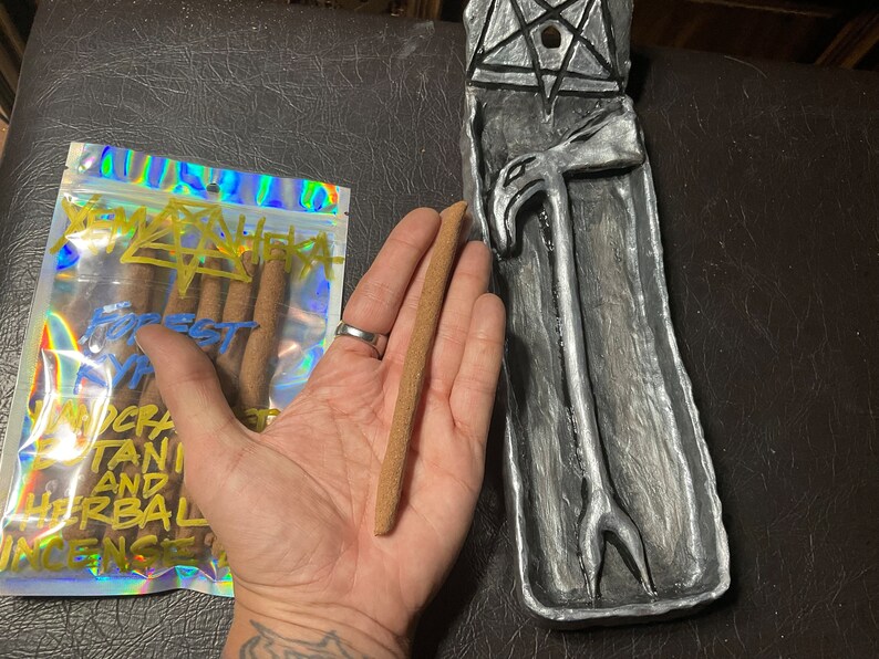 Xemheka Sekhem Heka Sutekh Log Incense Holder/burner Handcrafted Altar ...
