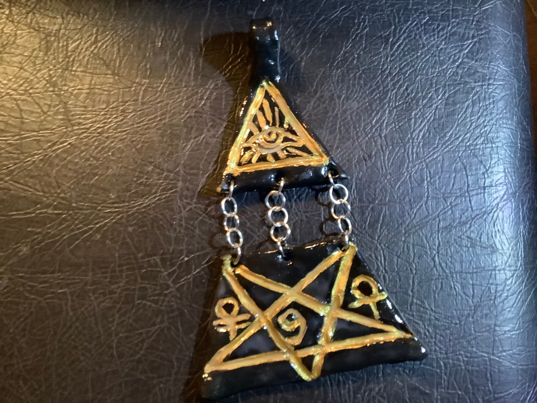 Xemheka Xem Heka Pyramid and Trapezoid Pentagram Pendant Handmade ...