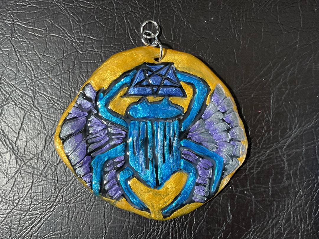 Xemheka Dual-sided Xepera Heka Amulet Handmade Pendant Handcrafted ...