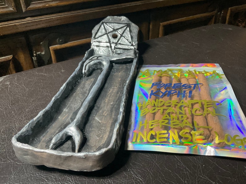 Xemheka Sekhem Heka Sutekh Log Incense Holder/burner Handcrafted Altar ...