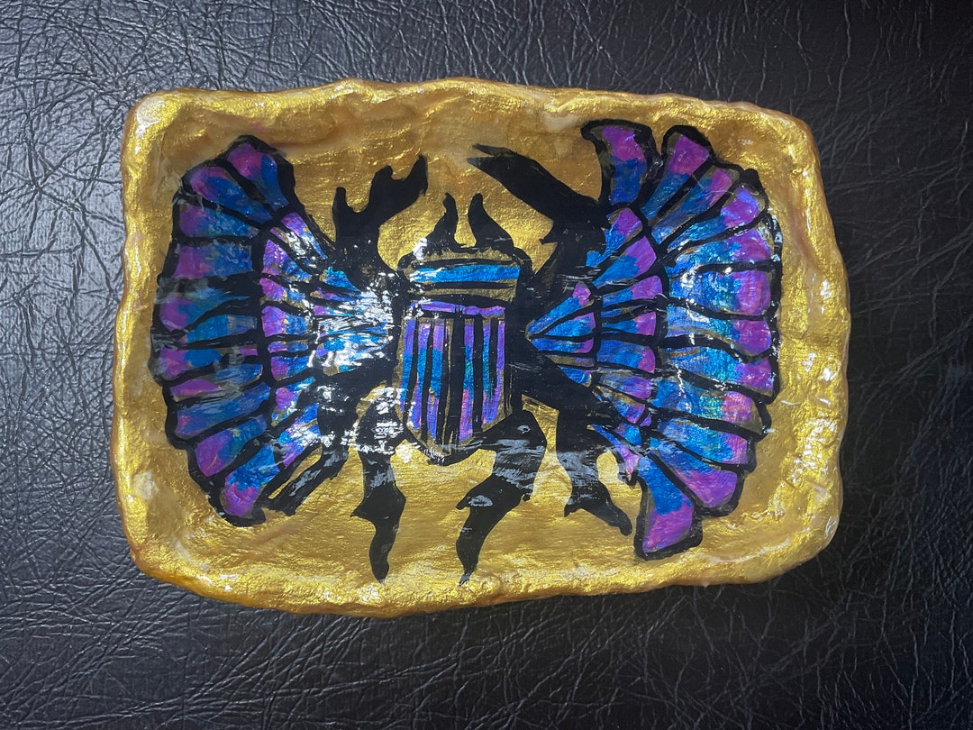 Xemheka Elegant Xepera Footed Tray Dish Handcrafted Kemetic Ashtray ...