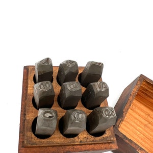 Vintage Steel Number Stamp Dies - Etsy