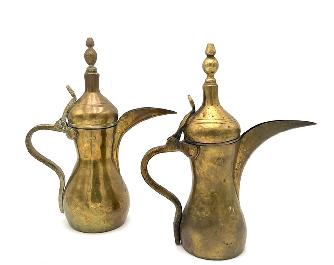 Vintage Brass Dallah Coffee Pots - Etsy
