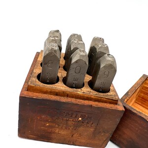 Vintage Steel Number Stamp Dies - Etsy
