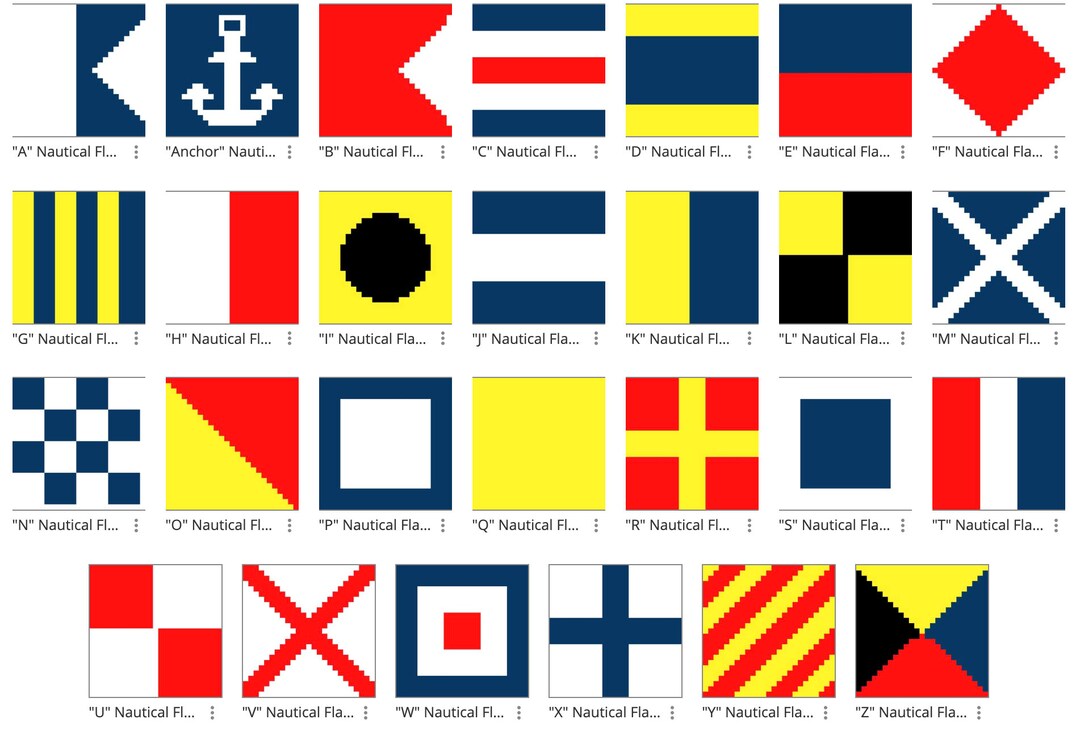 Nautical Flags Crochet Pattern C2C - Etsy