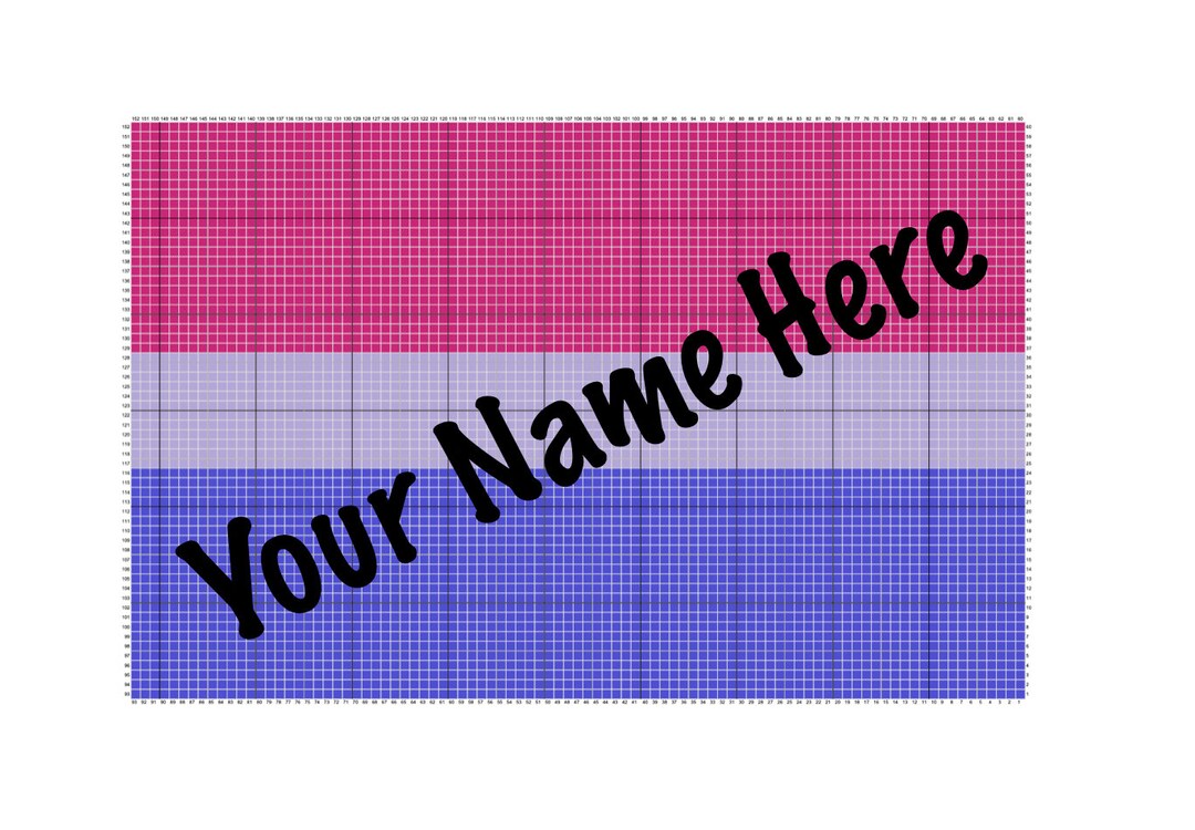 Personalized Bisexual Flag Crochet Pattern - Etsy