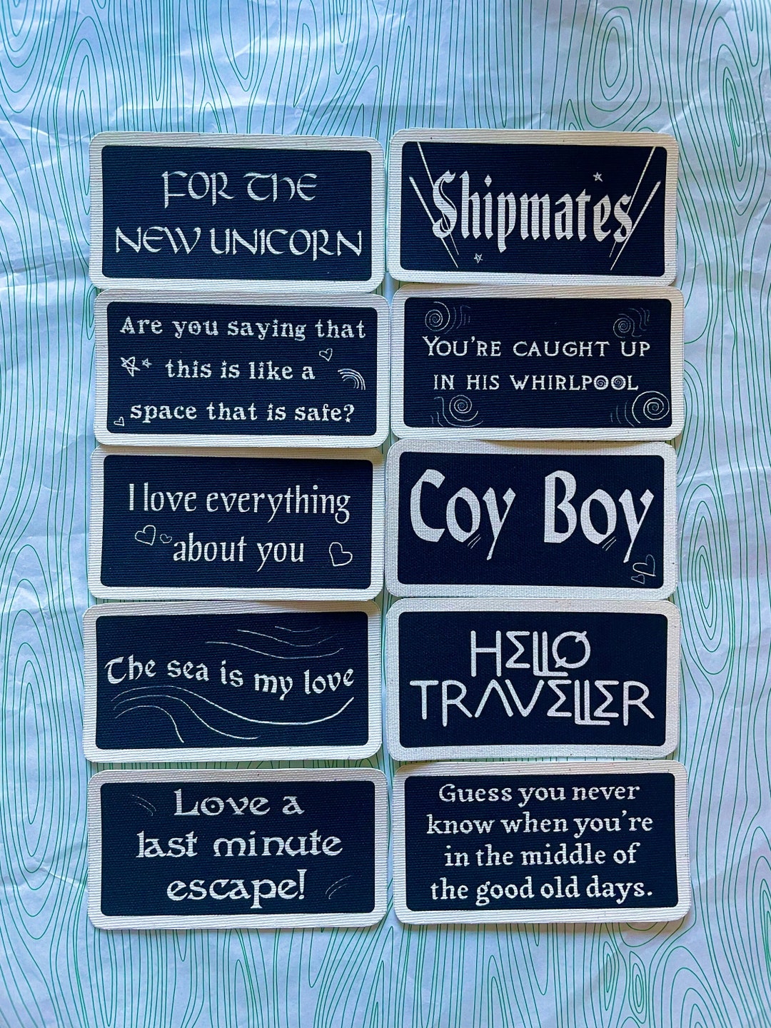 OFMD S2-inspired Canvas Patch Set 9; Our Flag Means Death Iron-on ...