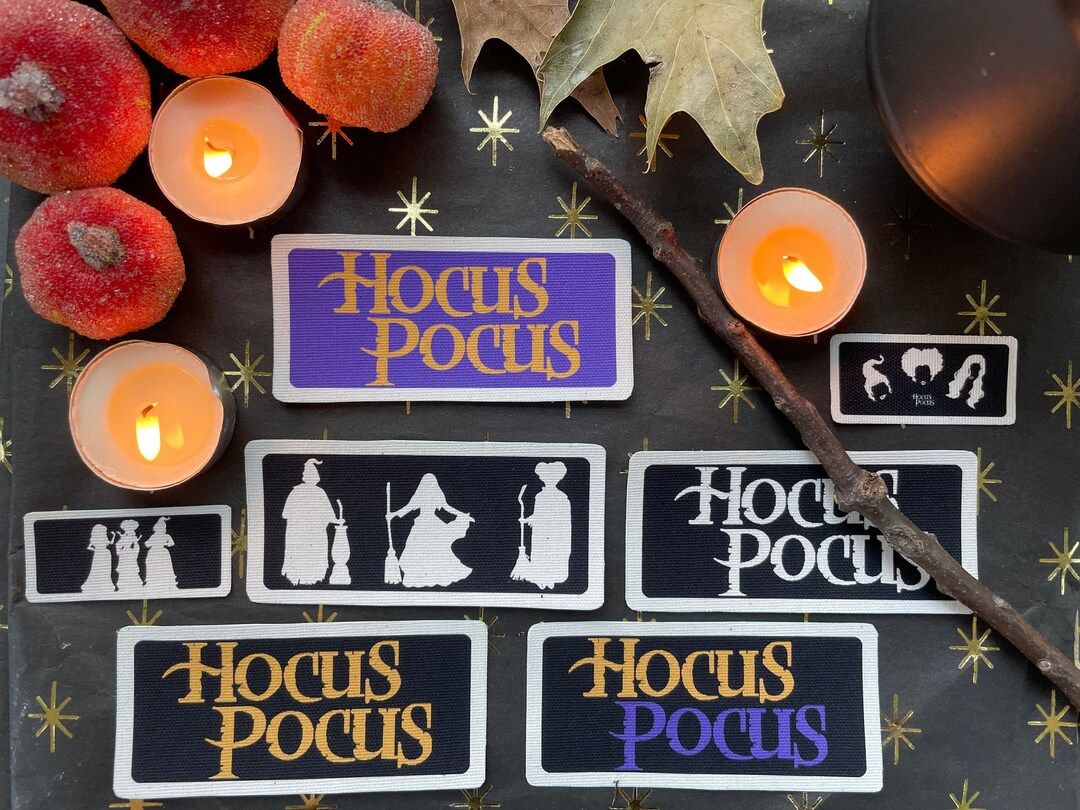 Canvas Patch; Hocus Pocus-inspired Iron-on Patches; Sanderson Sisters Patch; Witch Iron-on Patch ...