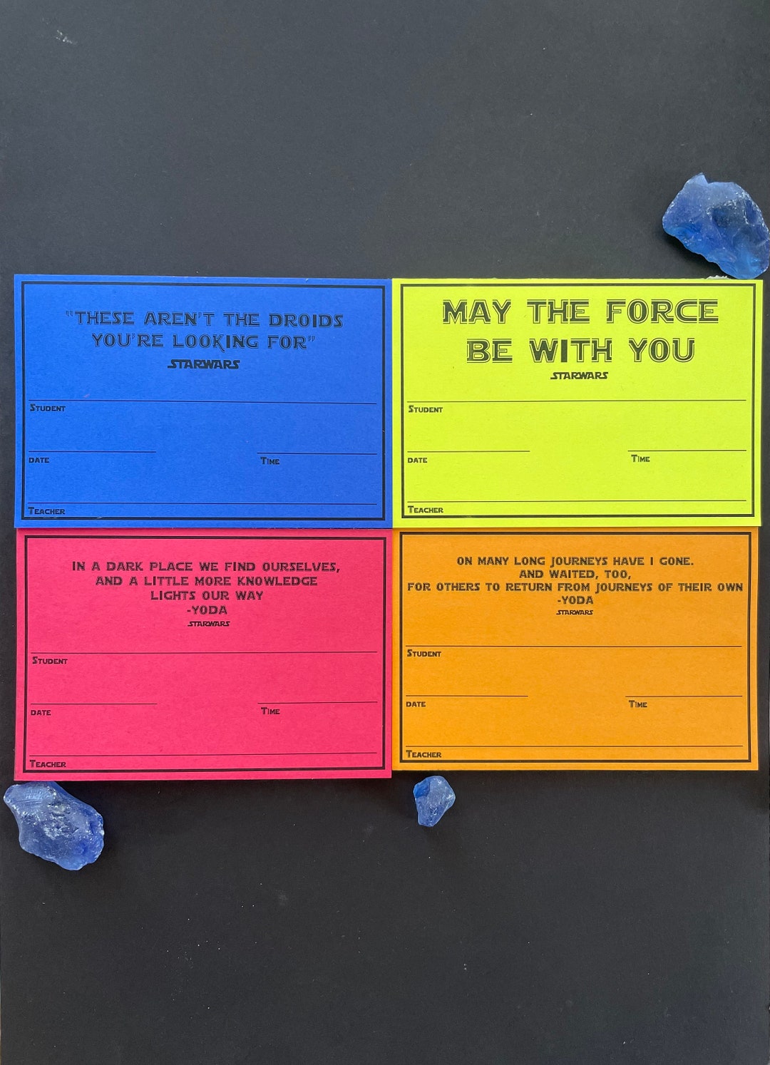 Star Wars-inspired School Hall Passes Classroom Supplies - Etsy